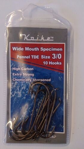 Koike Widemouth Specimen Pennel Hook (10 per pack) - Lennys Tackle